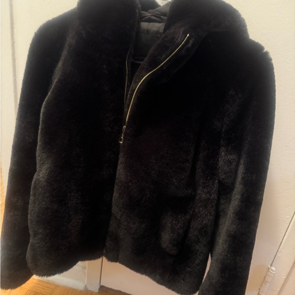 Maison Cinqcent | Jackets & Coats | Elegant Black Teddy Jacket | Poshmark